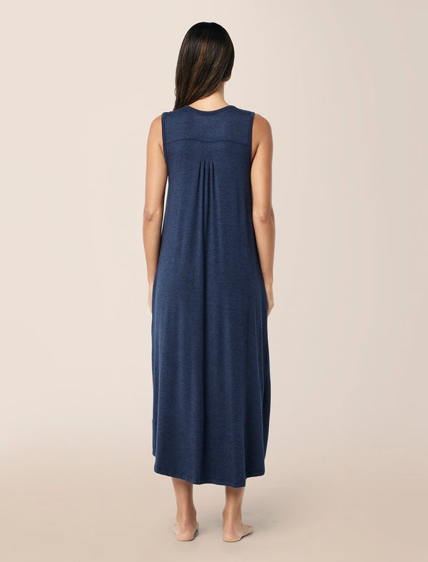 Kate Modal Soft Pleat Front Maxi Nightgown