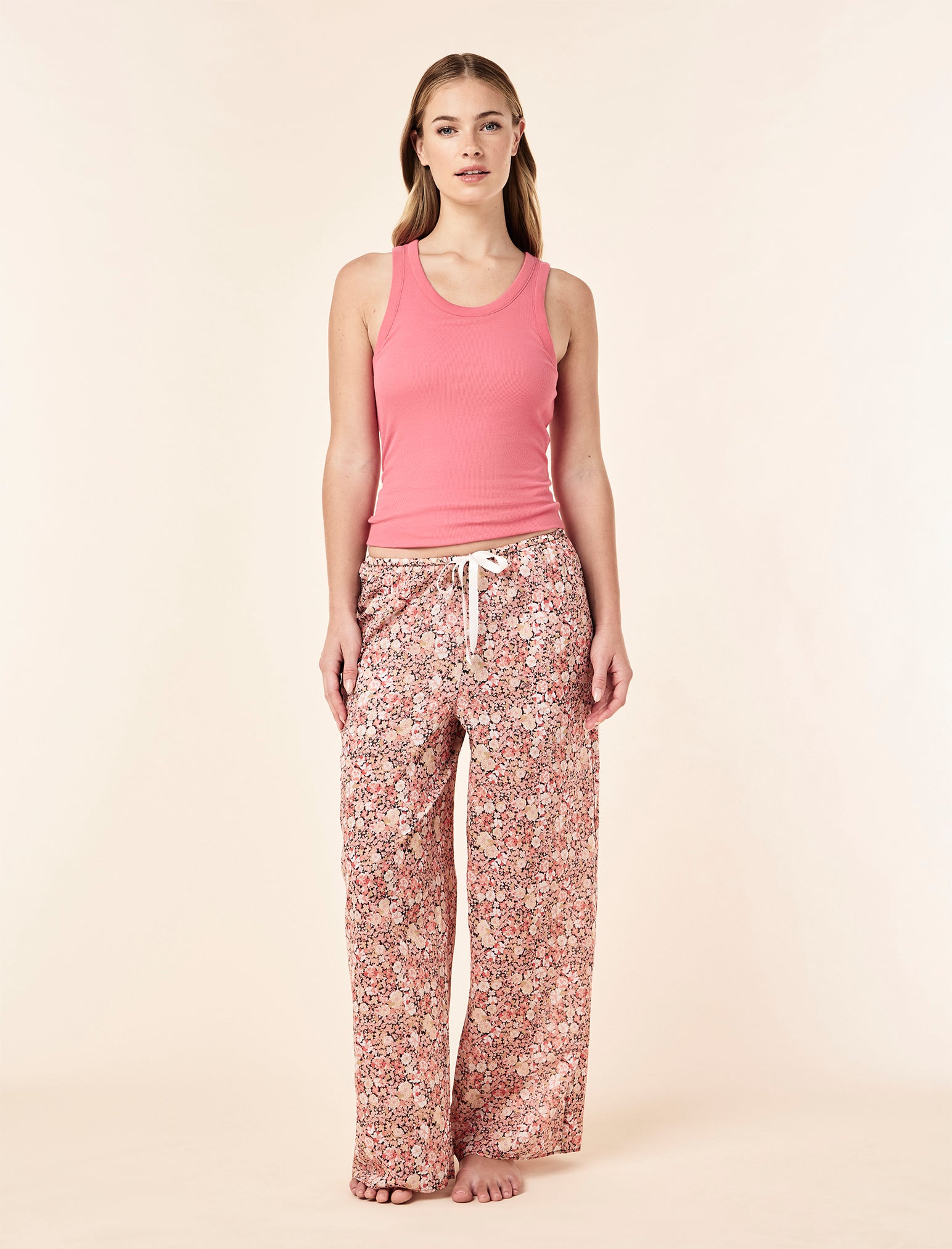 Carly Floral Full Length Wide Leg Pant
